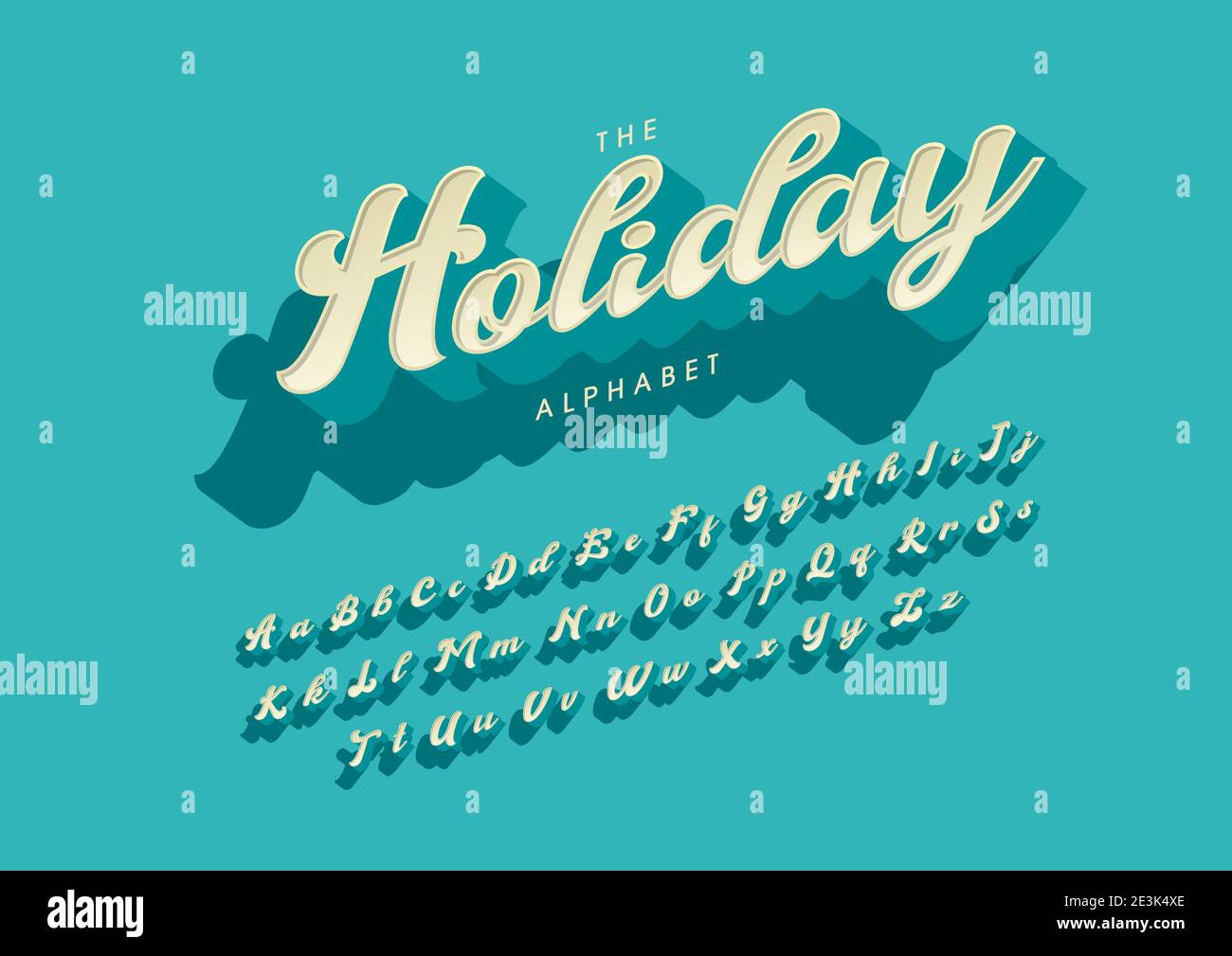 Vector of stylized alphabet and font Stock Vector Image & Art - Alamy