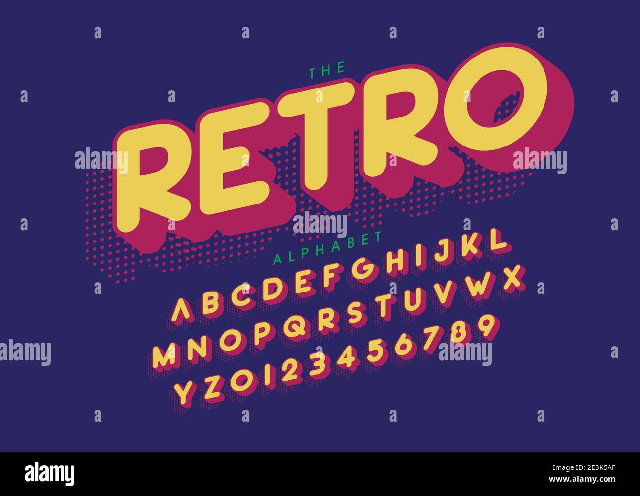 Vector of stylized alphabet and font Stock Vector Image & Art - Alamy