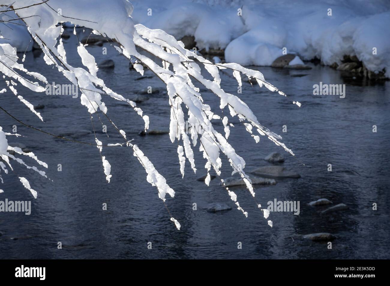 Winter wonderland at waterfall Rotes Tor in Rankweil Stock Photo - Alamy