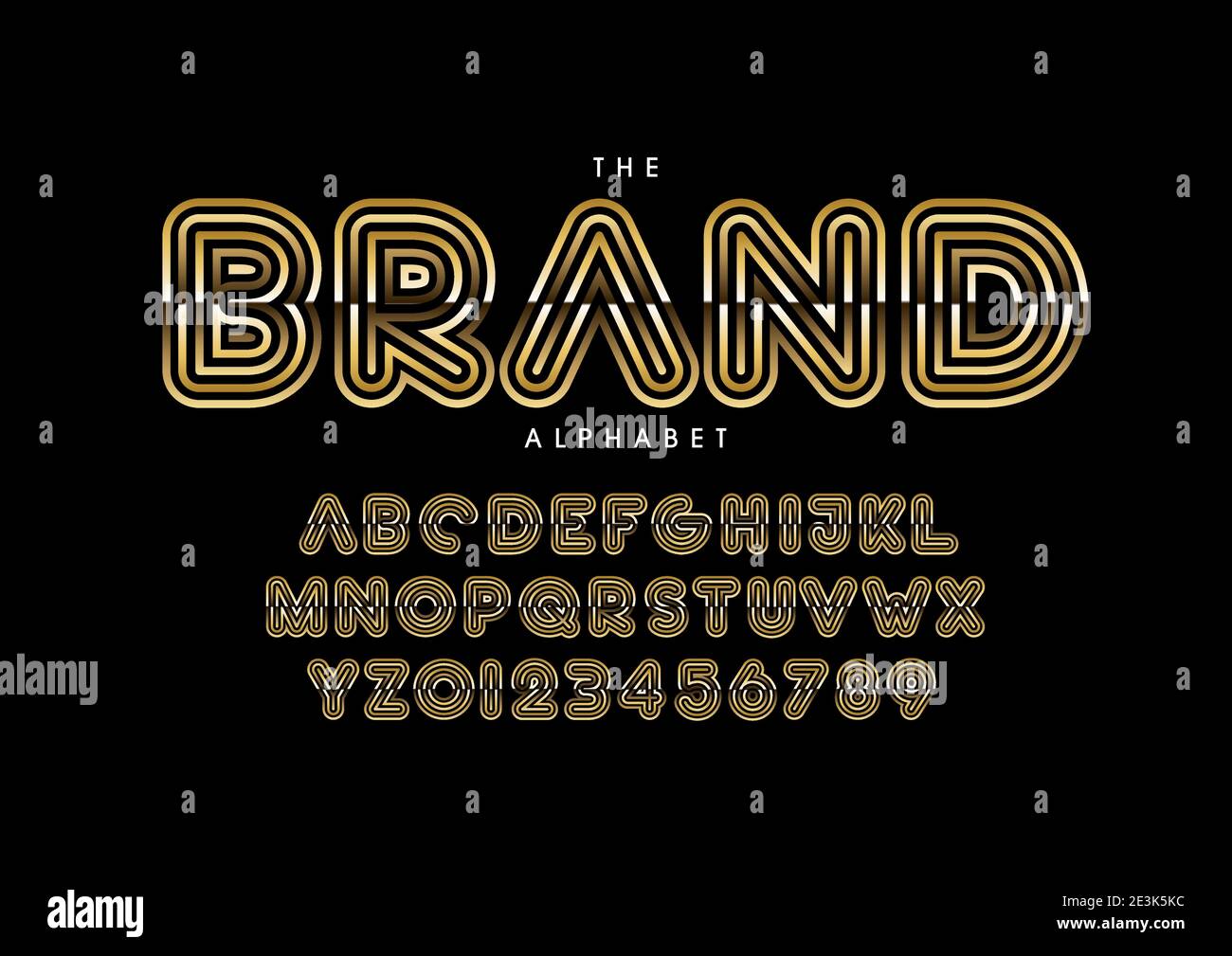 Vector of stylized alphabet and font Stock Vector Image & Art - Alamy