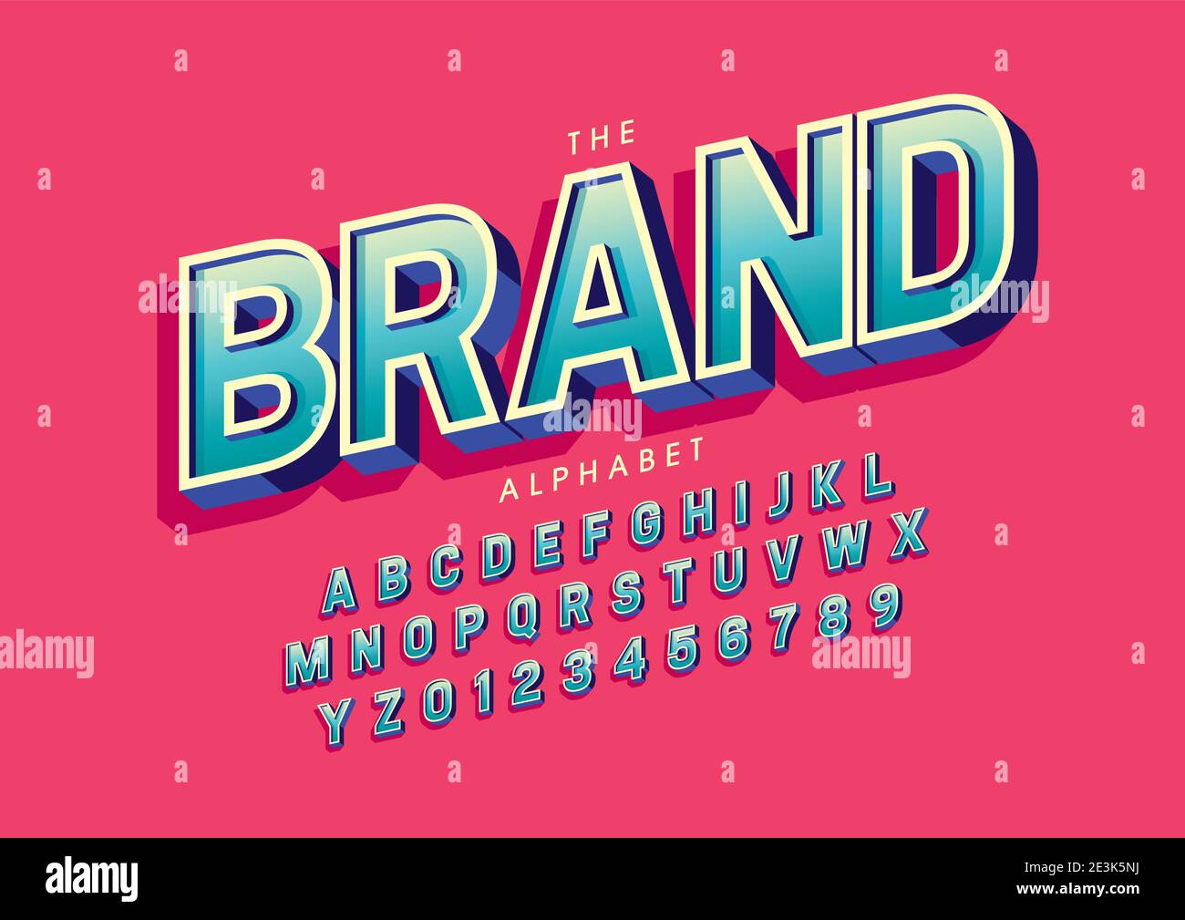 Vector of stylized alphabet and font Stock Vector Image & Art - Alamy