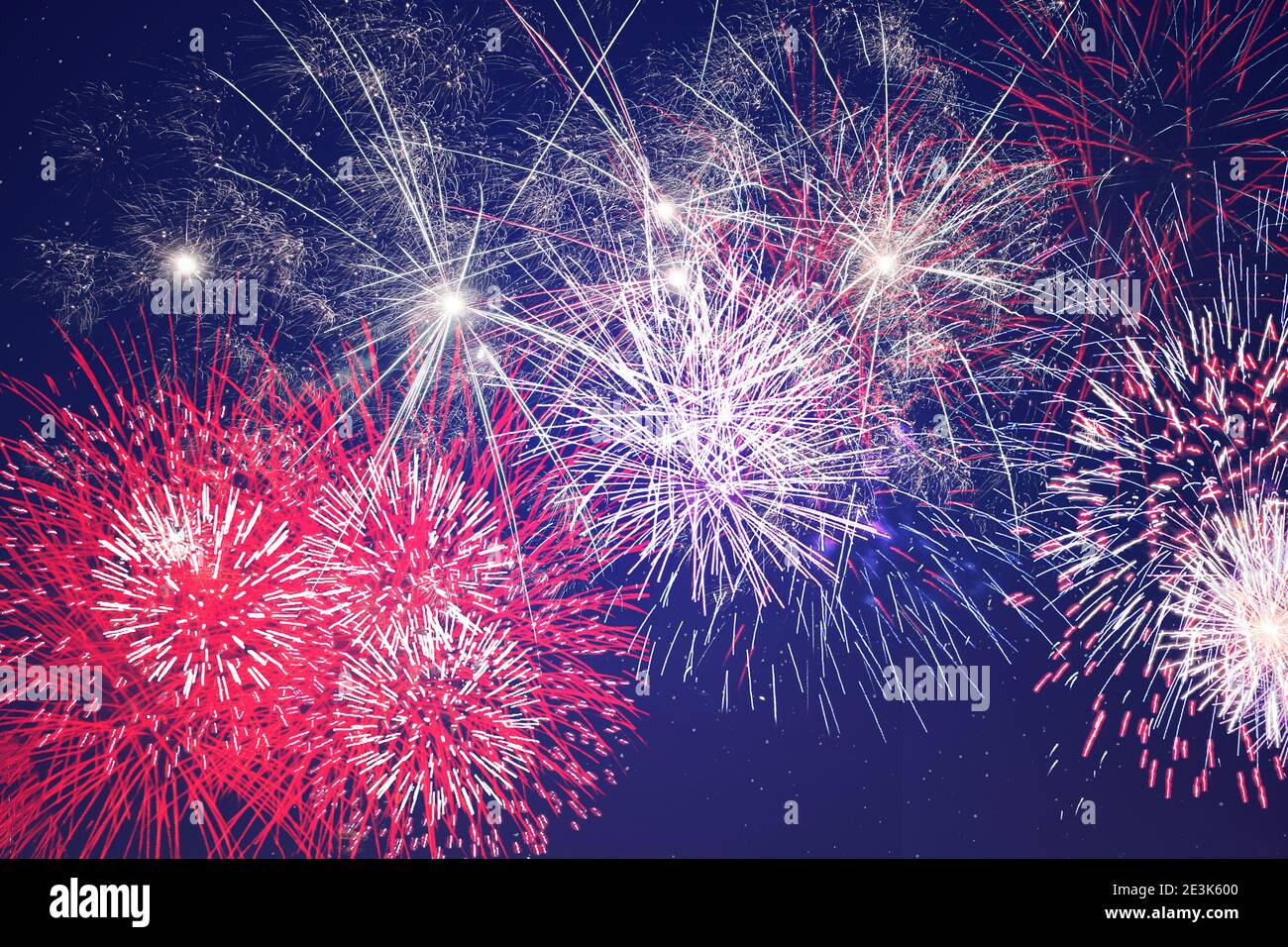 Vibrant fireworks illustration hi-res stock photography and images - Alamy