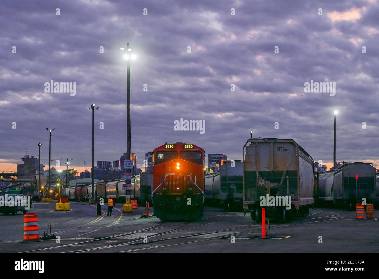 Train yard vancouver british columbia hi-res stock photography and ...