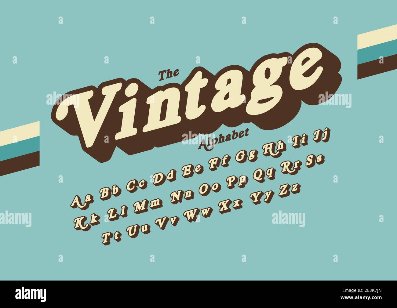 Vector of stylized alphabet and font Stock Vector Image & Art - Alamy