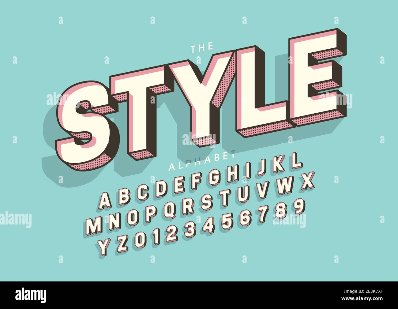 Vector of stylized alphabet and font Stock Vector Image & Art - Alamy