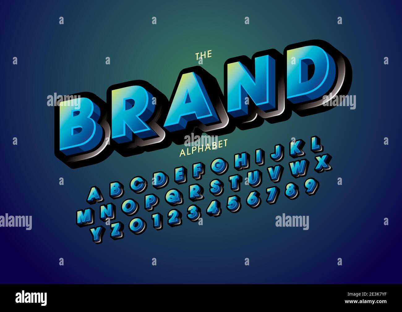 Vector of stylized alphabet and font Stock Vector Image & Art - Alamy