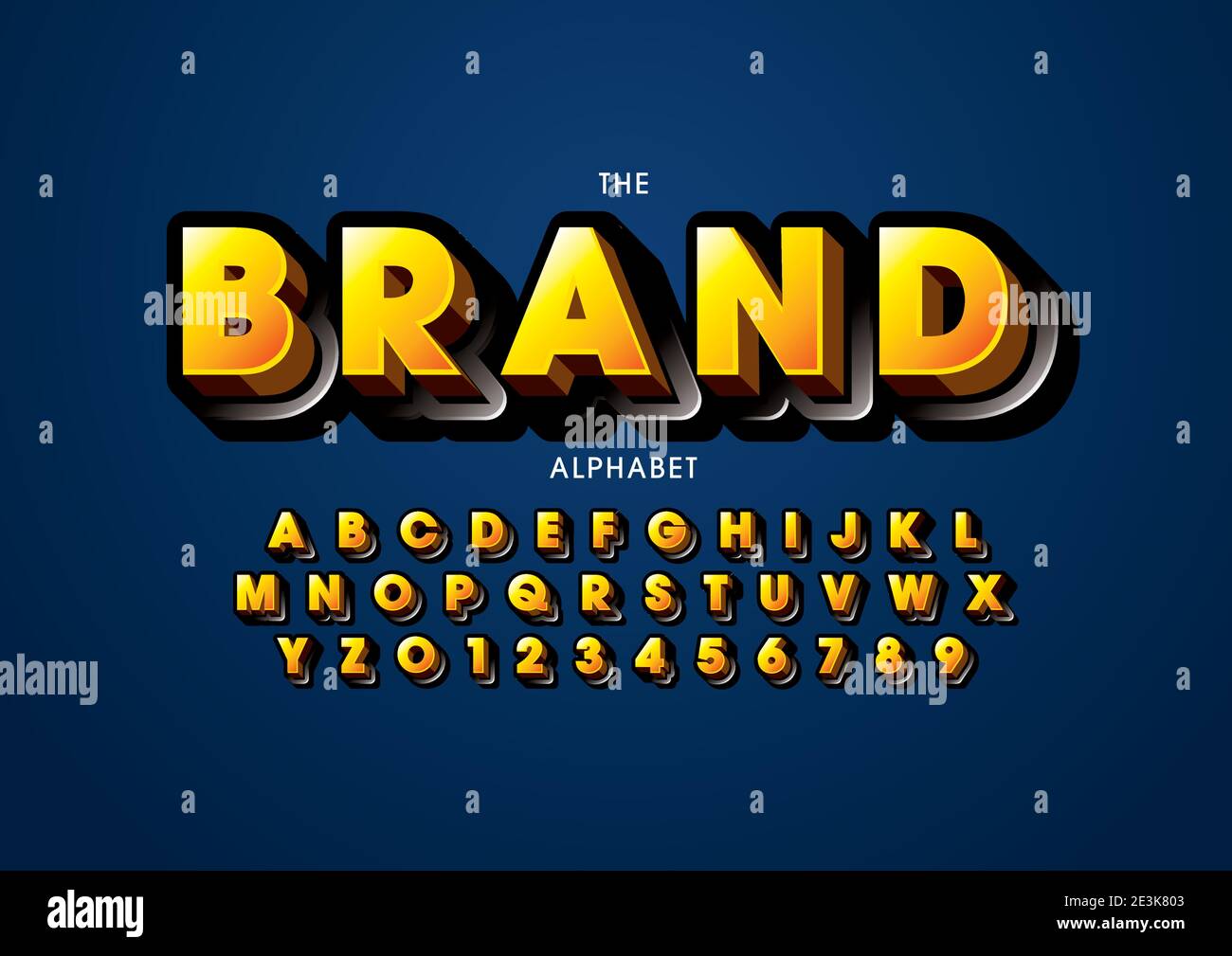 Vector of stylized alphabet and font Stock Vector Image & Art - Alamy