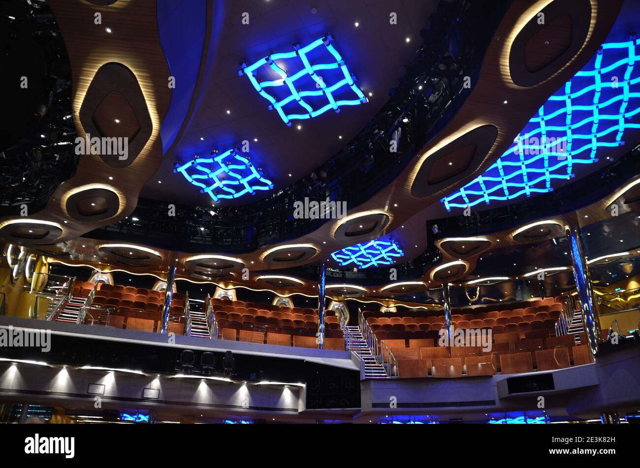 colorful theater in a cruise ship Stock Photo - Alamy