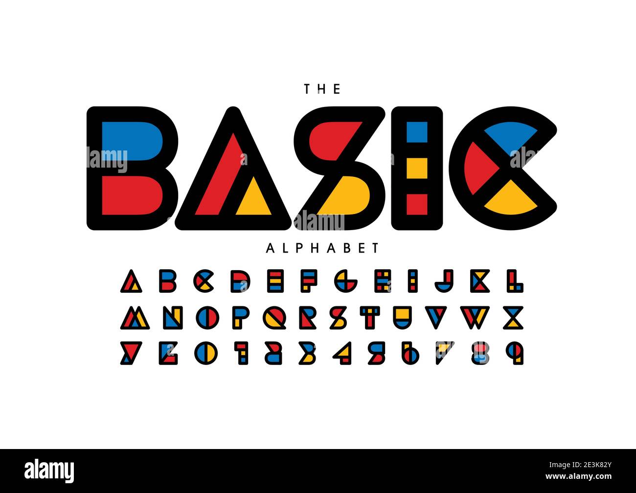 Vector of stylized alphabet and font Stock Vector Image & Art - Alamy