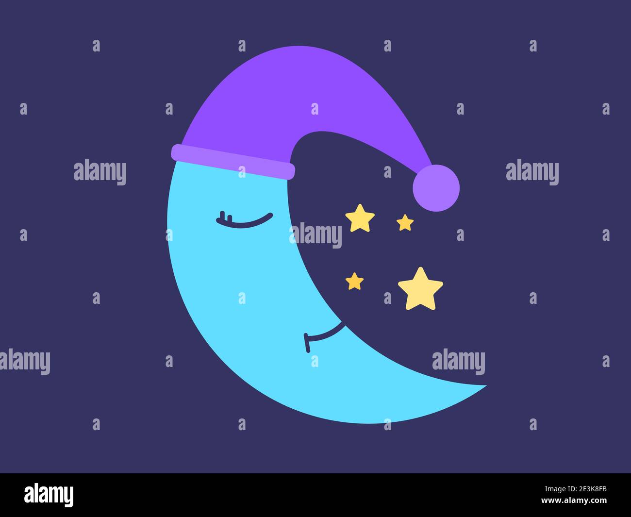 Sleeping in bed profile Stock Vector Images - Alamy