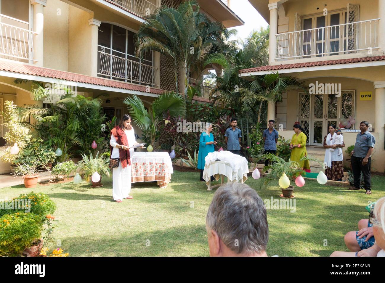 Republic day at Villa Vera Arpora Goa Stock Photo - Alamy