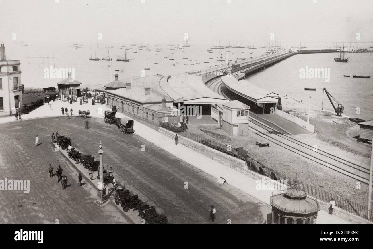19th century vintage photograph: Ryde Pier is an early 19th century ...