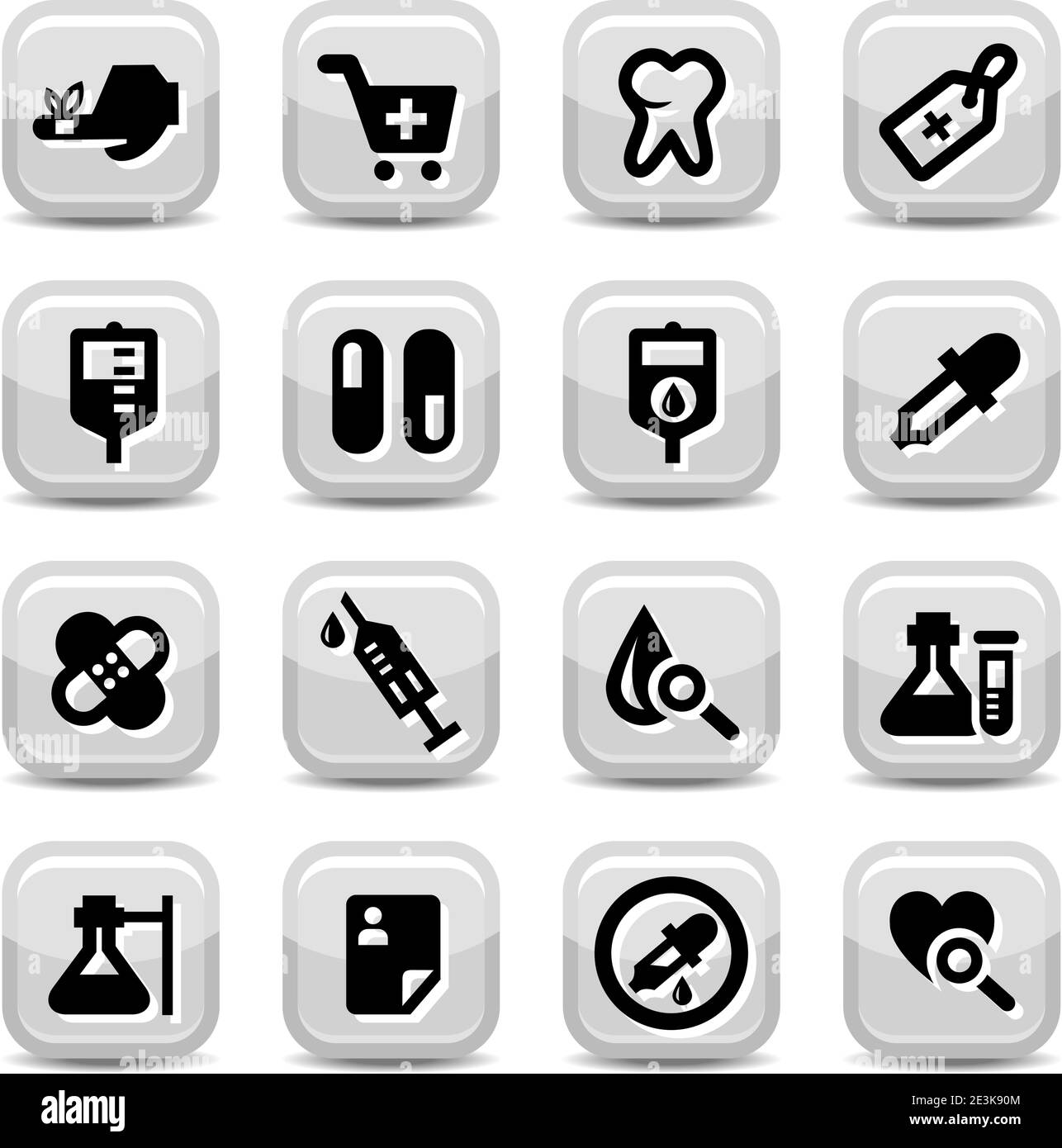 Medication icon symbol set Stock Vector Images - Alamy