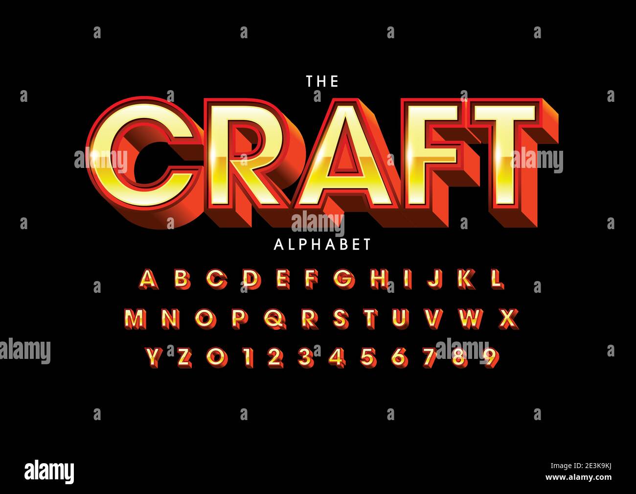 Vector of stylized alphabet and font Stock Vector Image & Art - Alamy