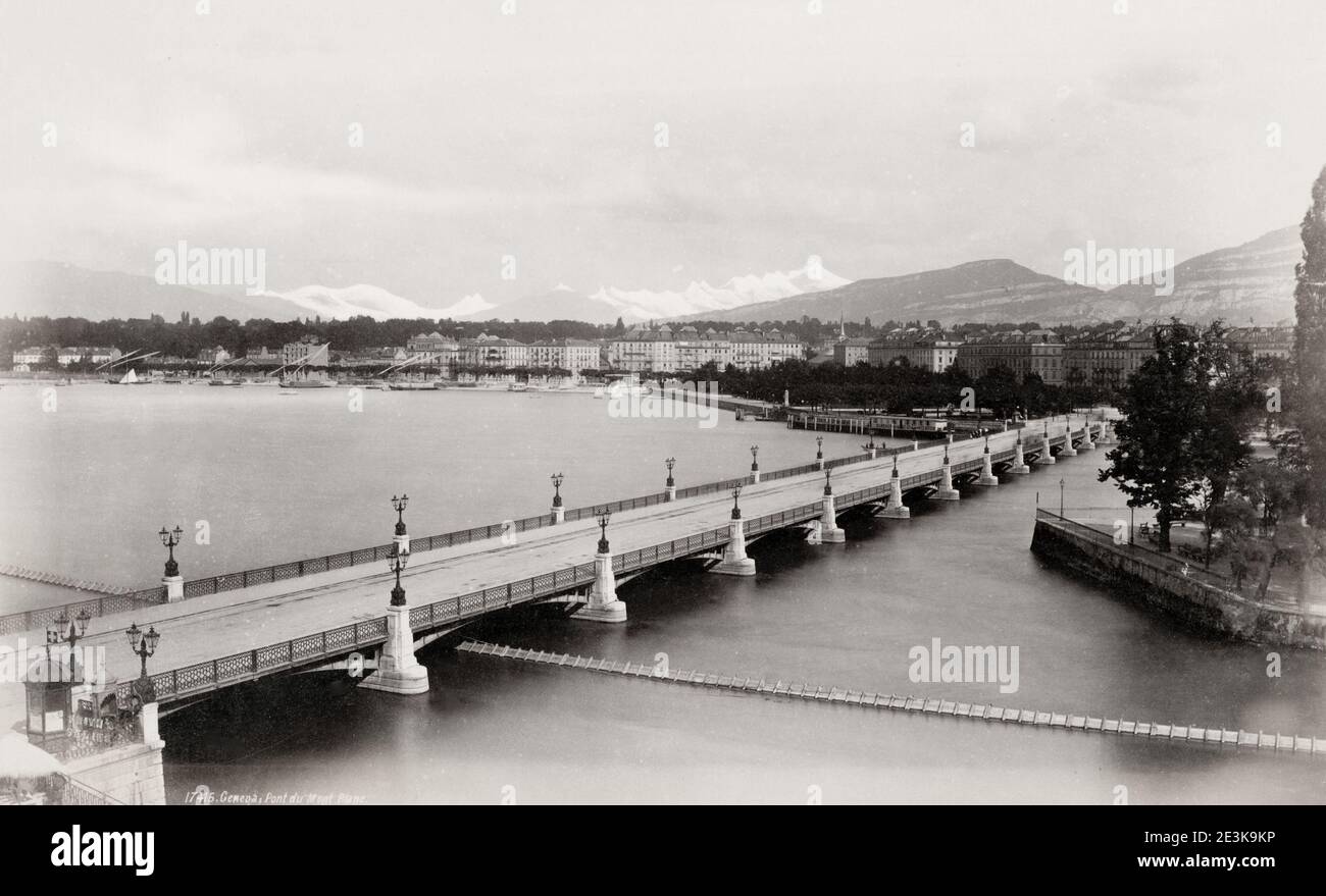 Pont du mont blanc geneva hi-res stock photography and images - Alamy