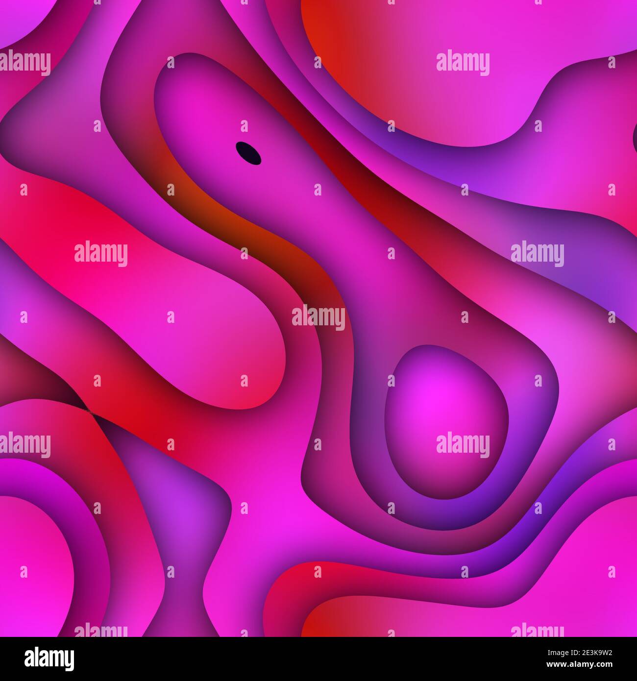 Seamless floating curved cut out paper vivid color Stock Photo - Alamy