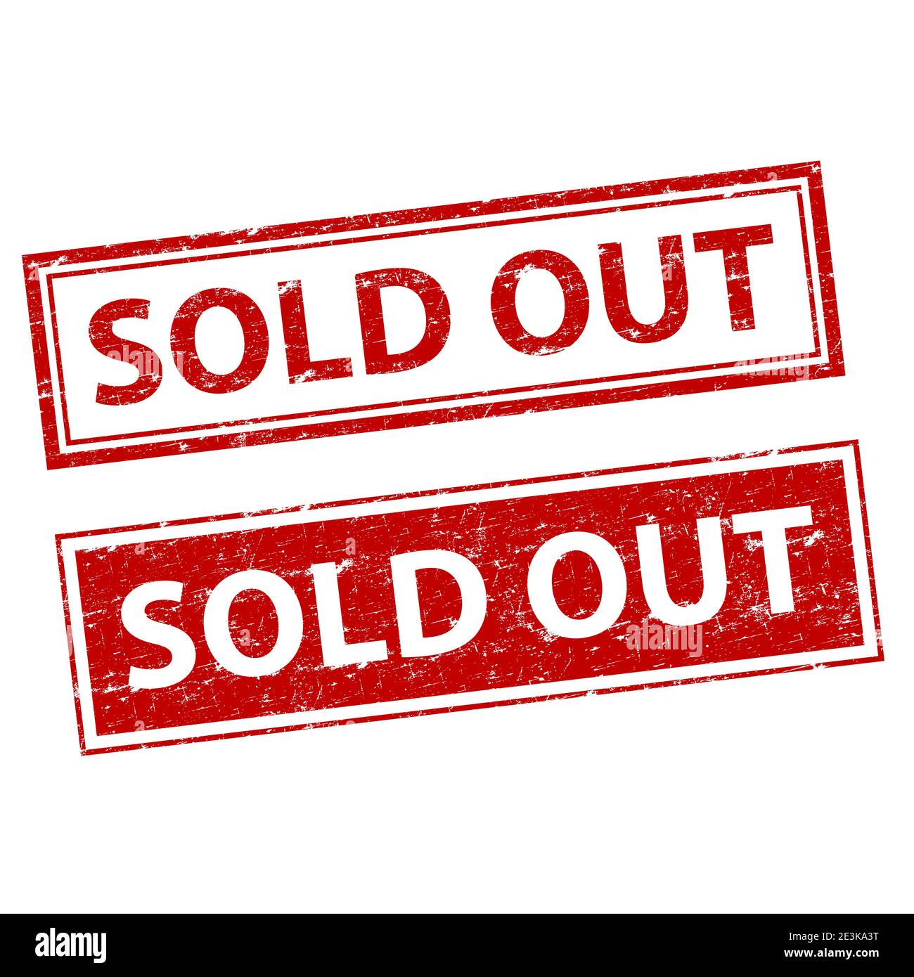 Sold out red rubber stamp vector isolated on white background Stock ...