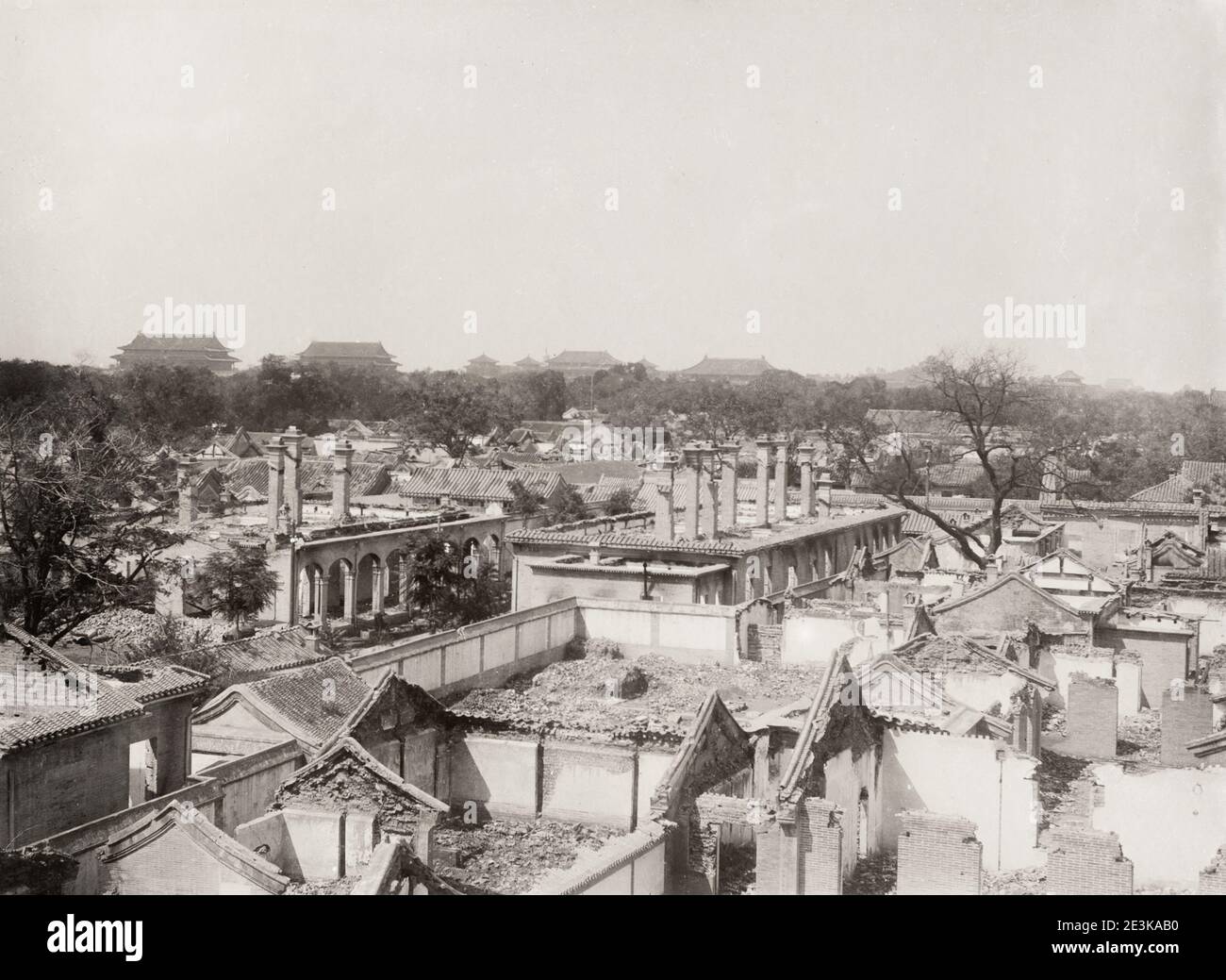 Vintage 19th century photograph: Legation Quarter, Peking Beijing ...