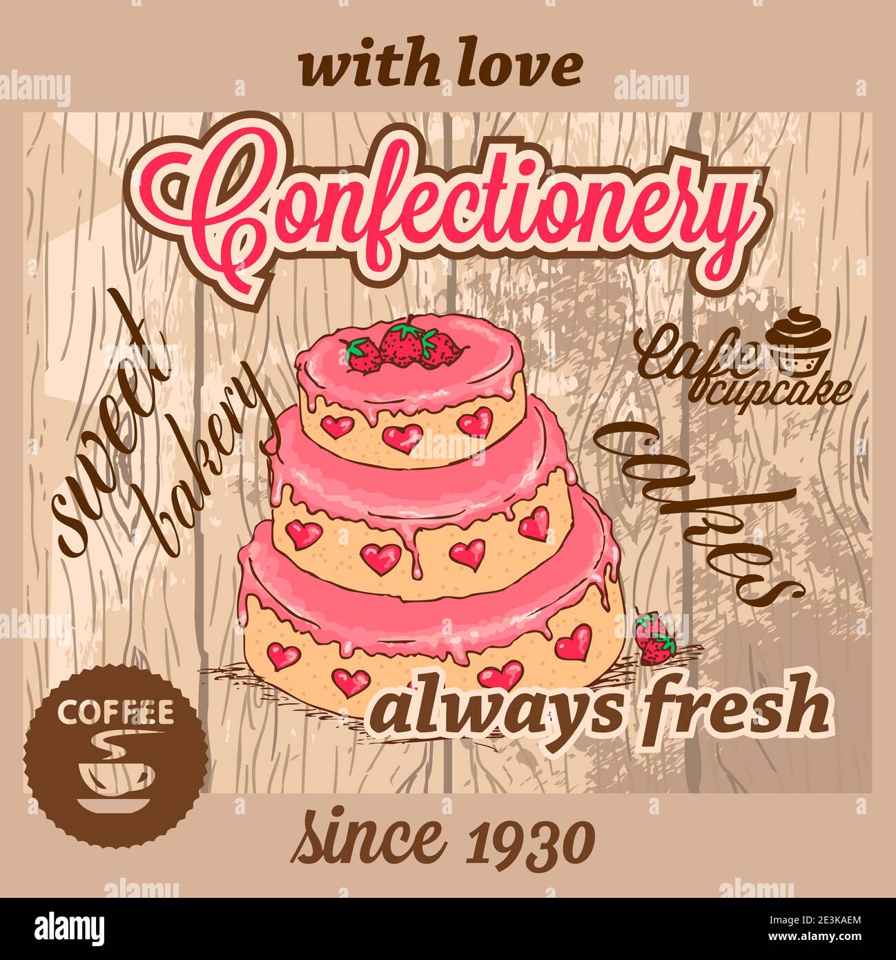 confectionery dessert menu Stock Vector Image & Art - Alamy