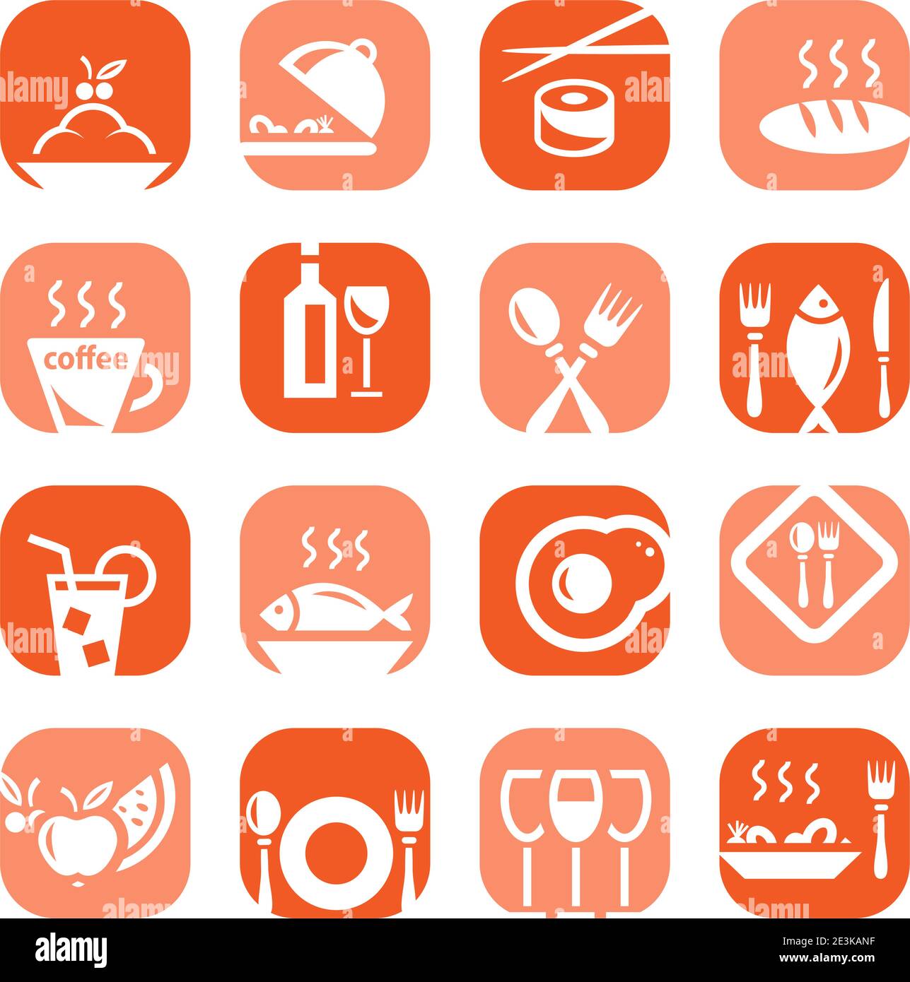 Restaurant icons hi-res stock photography and images - Alamy