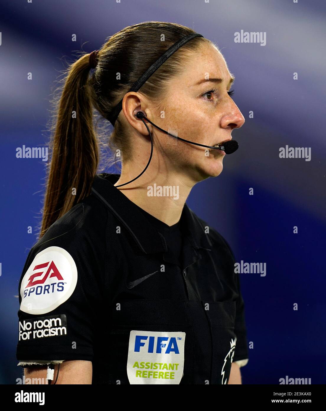 Assistant referee Sian Massey-Ellis during the Premier League match at ...