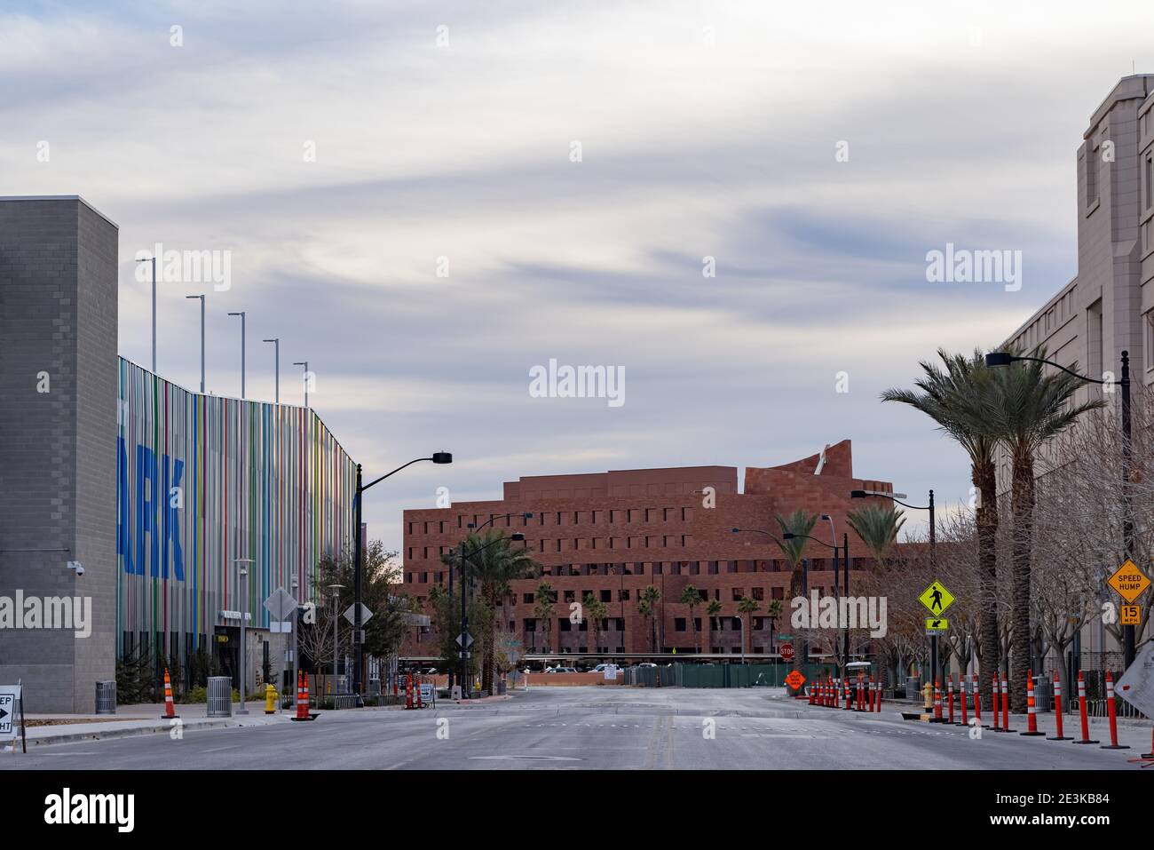 Afternoon cloudy view of the Clark County Government Center with a ...
