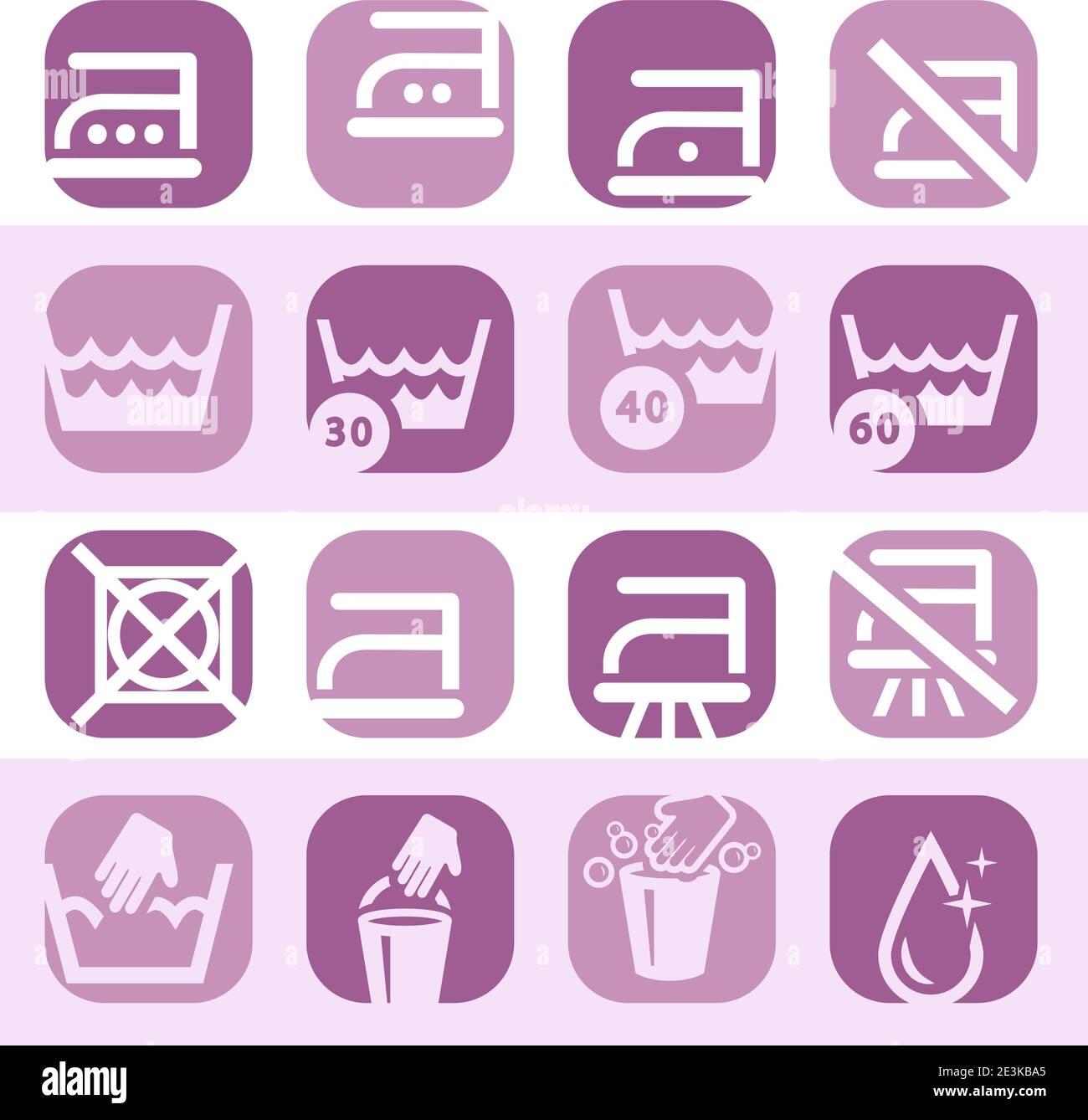 Elegant Colorful Washing Icons Set Created For Mobile, Web And ...