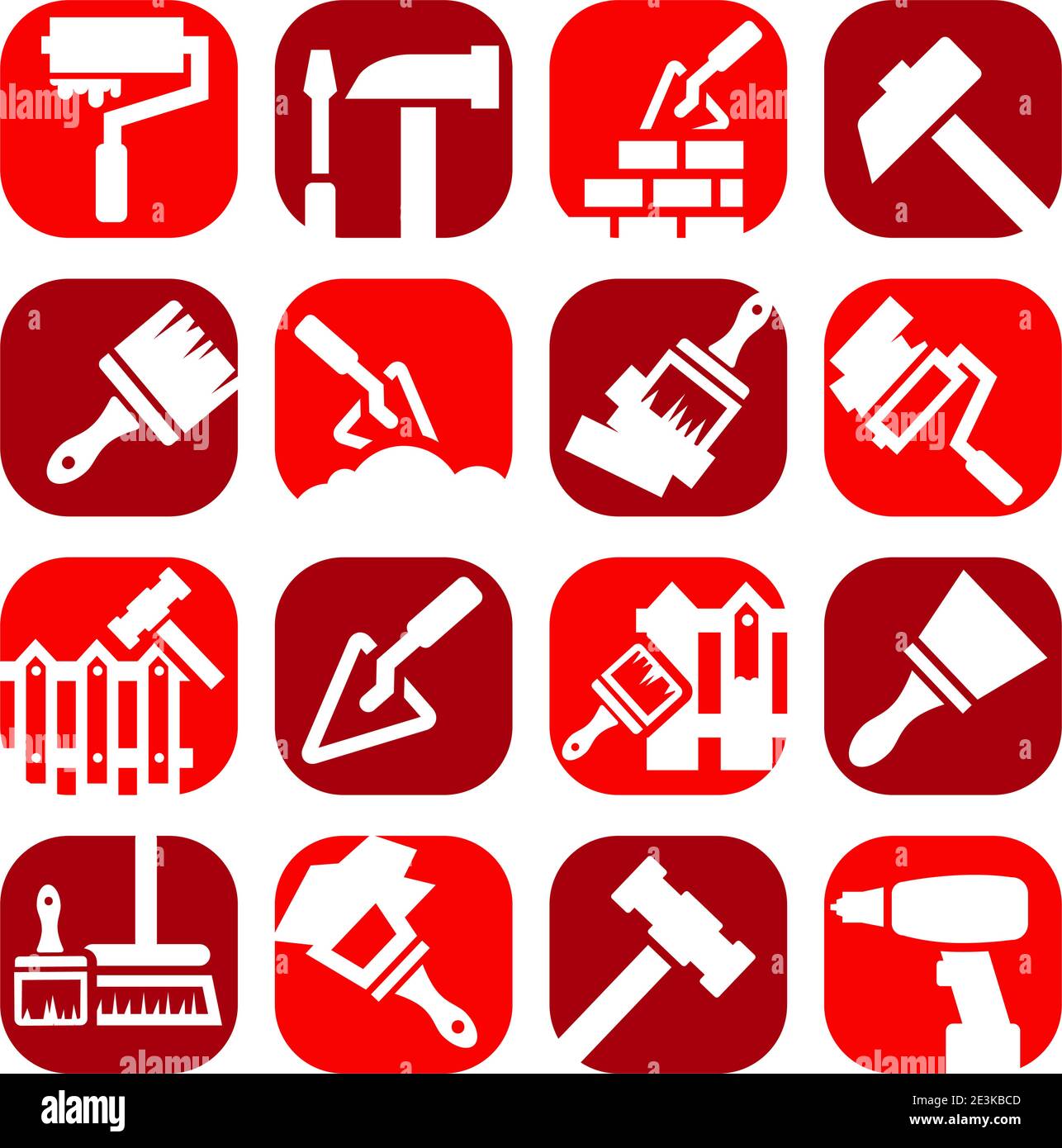 Color Construction And Repair Icons Set Created For Mobile, Web And ...