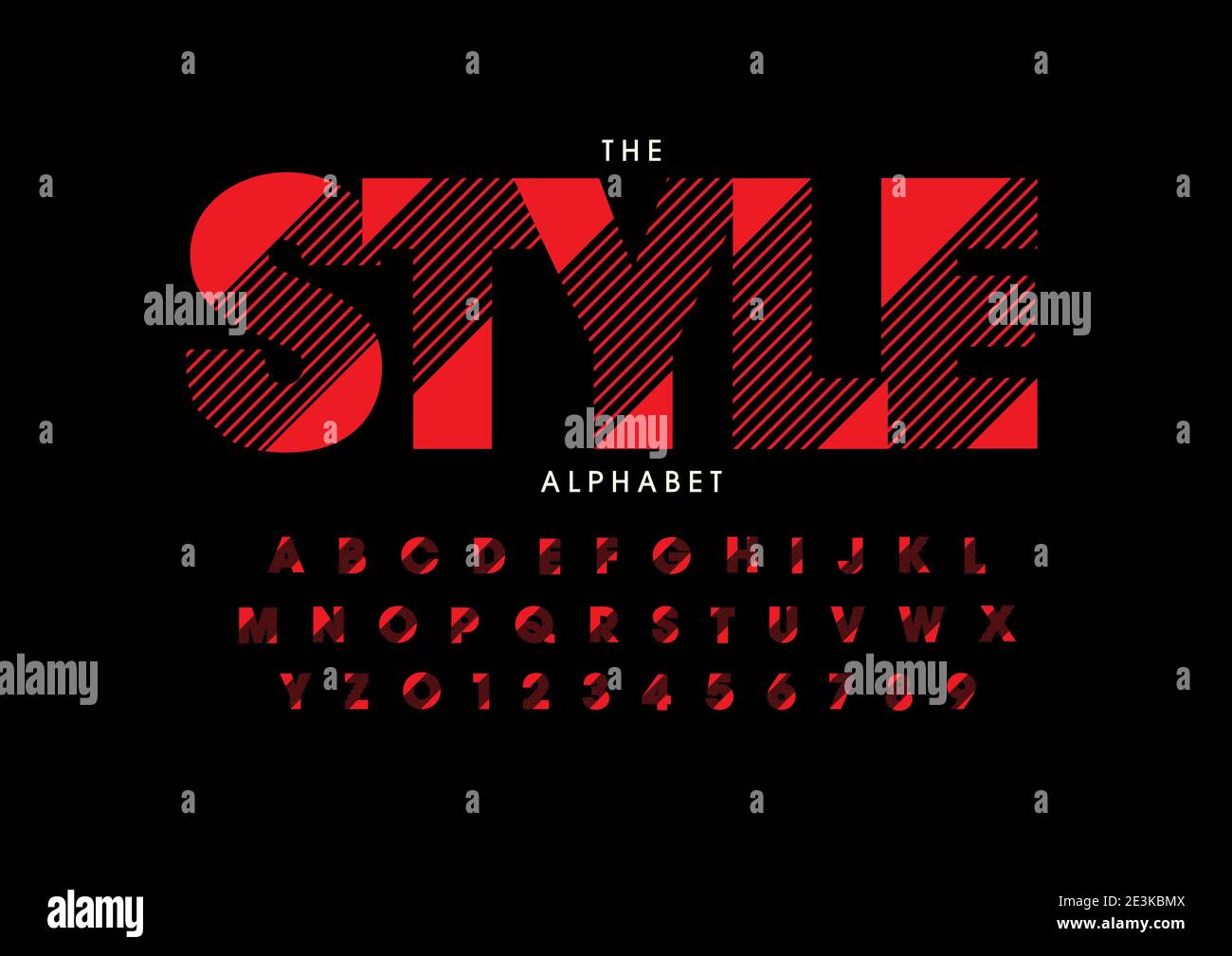 Vector of stylized alphabet and font Stock Vector Image & Art - Alamy