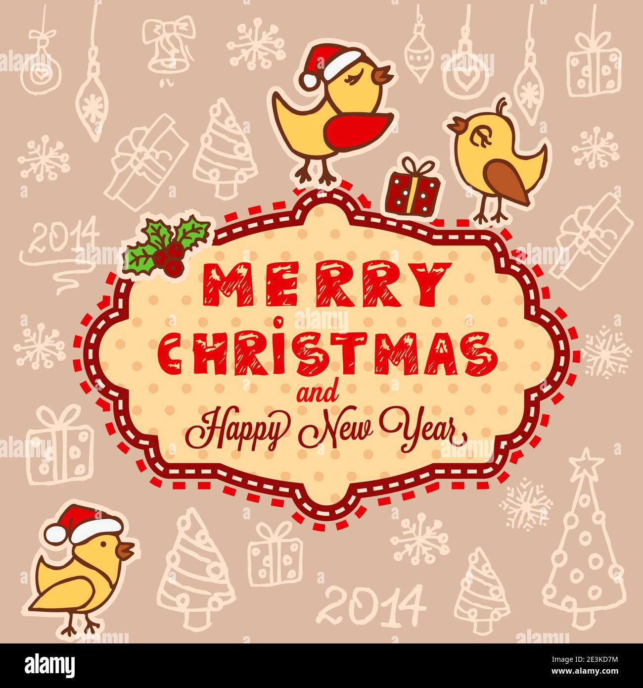Retro Holiday Background Vintage Christmas Background Stock Photos,