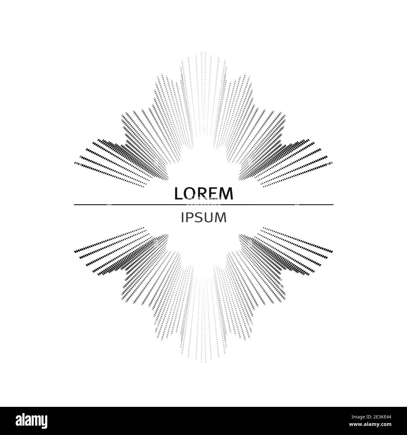 Monochrome template for logo, emblem, company symbol, icon, sign ...