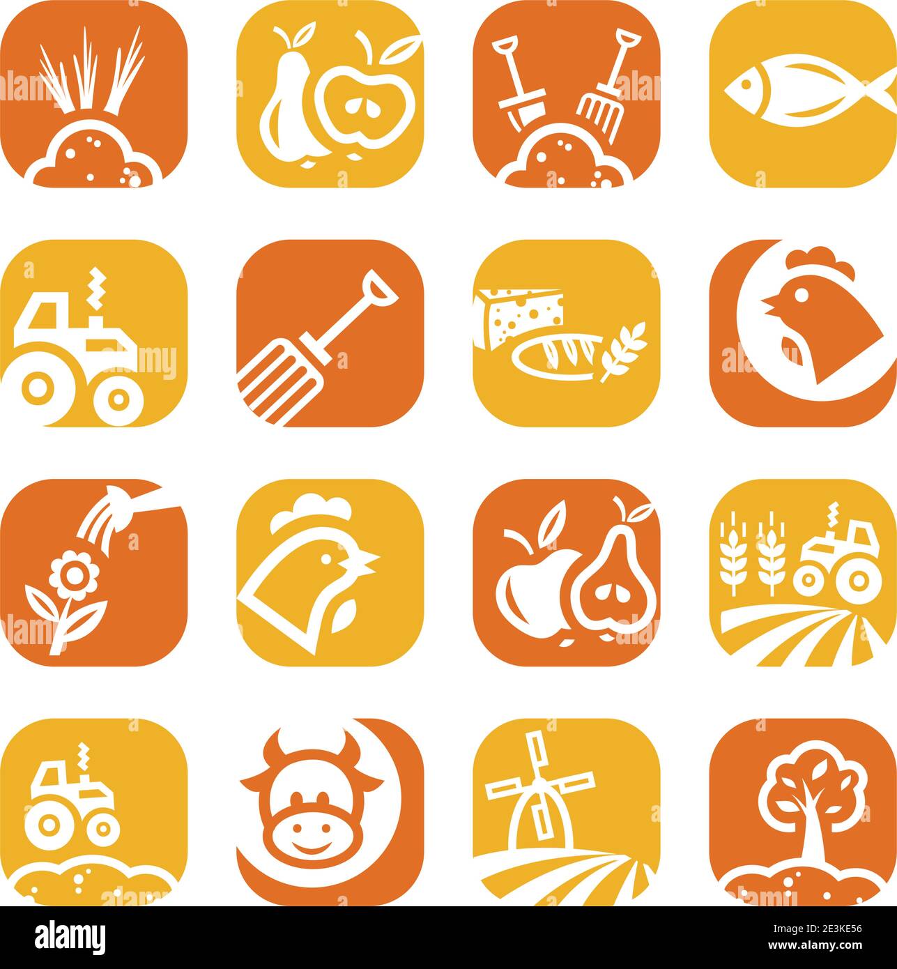 Elegant Agriculture Icons Set Created For Mobile, Web And Applications ...