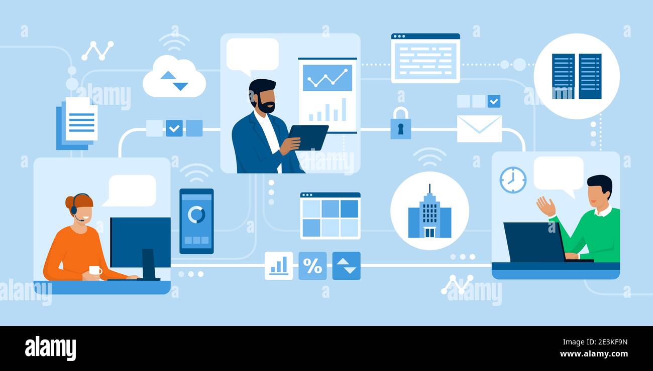 Telework solution hi-res stock photography and images - Alamy