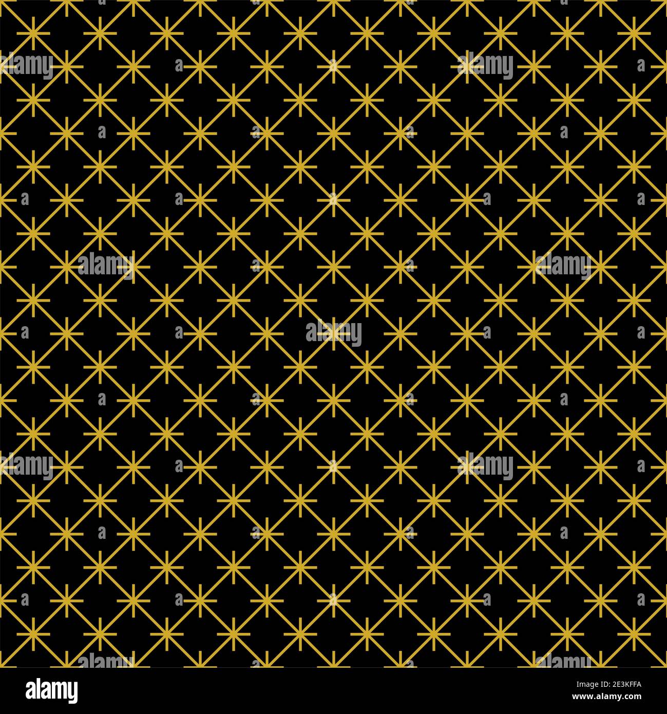 Seamless geometric pattern . Brown color lines.Black background Stock ...