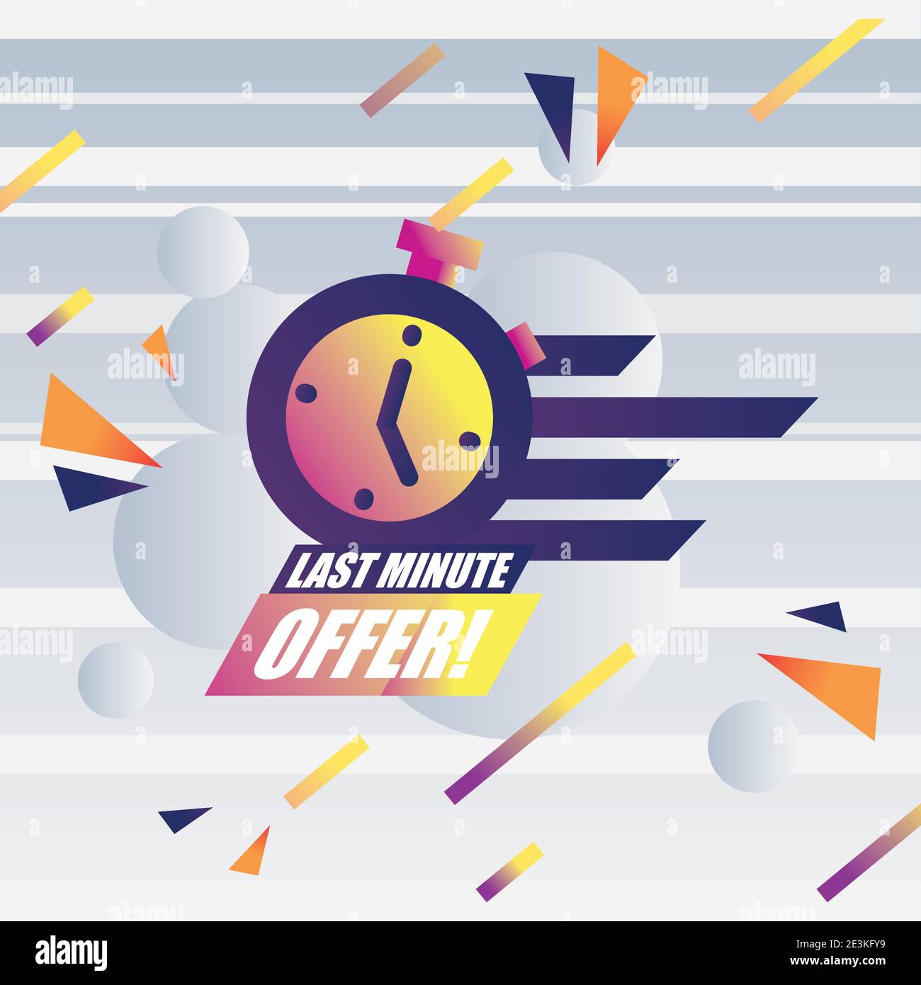 last minute offer with chronometer design, sale offer shopping and ...