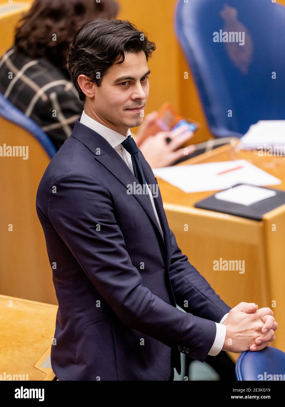 THE HAGUE, NETHERLANDS - JANUARY 19: Rob Jetten of D66 seen during the ...