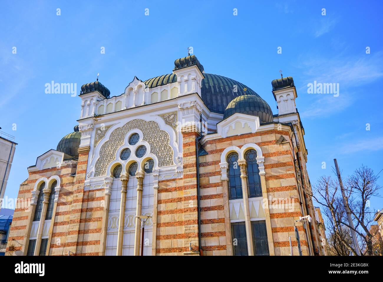 Sofia Synagogue and The Rohr Chabad Jewish Community Center with its beautiful architecture ...