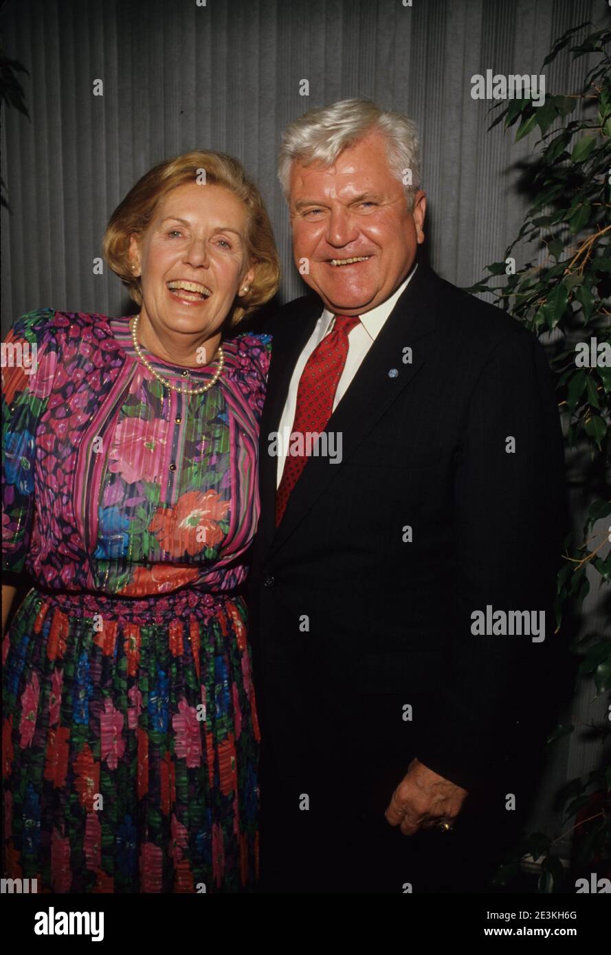 JIM STOCKDALE with Sybil Stockdale 1987 Credit: Ralph Dominguez ...