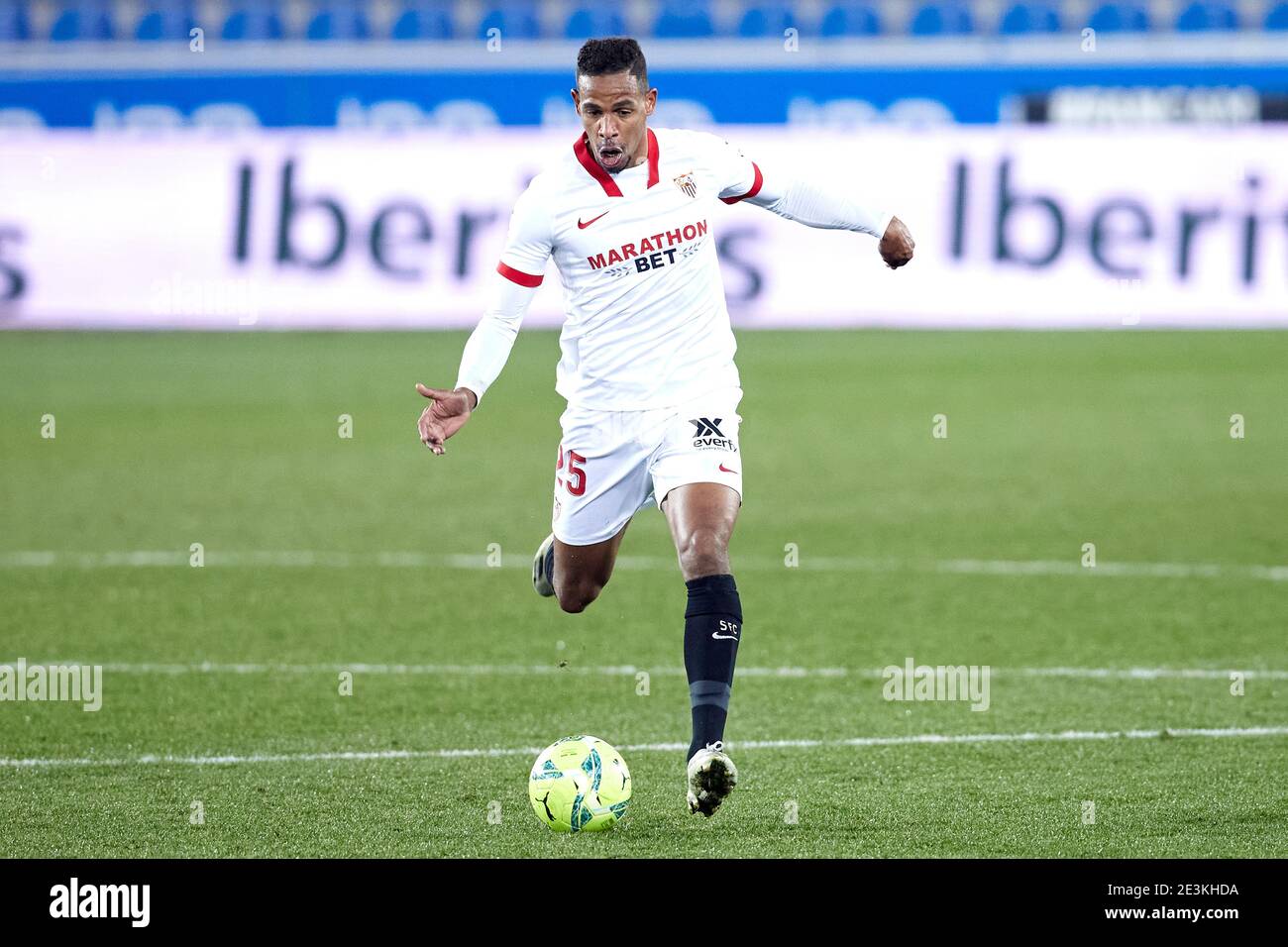 Vitoria, Spain. 19 January, 2021. Fernando Francisco Reges of Sevilla ...