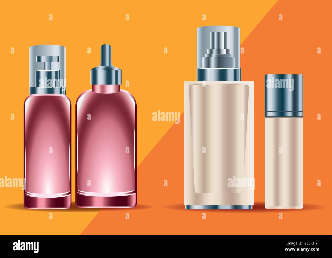 Four 4 bottles Stock Vector Images - Alamy