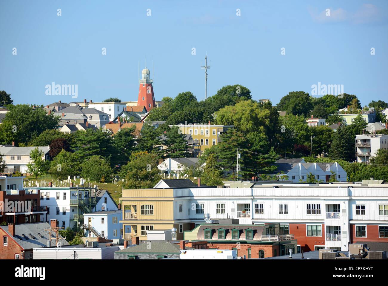 Portland Observatory was built in 1807 with octagonal layout on Munjoy ...
