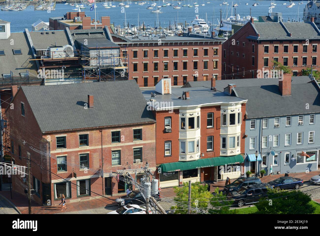 Portland Old Port is filled with 19th century brick buildings and is ...