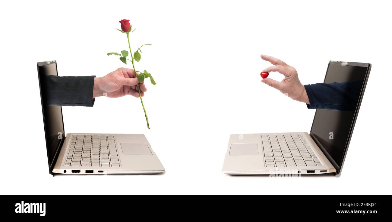 Woman hand coming out of a screen hi-res stock photography and images ...