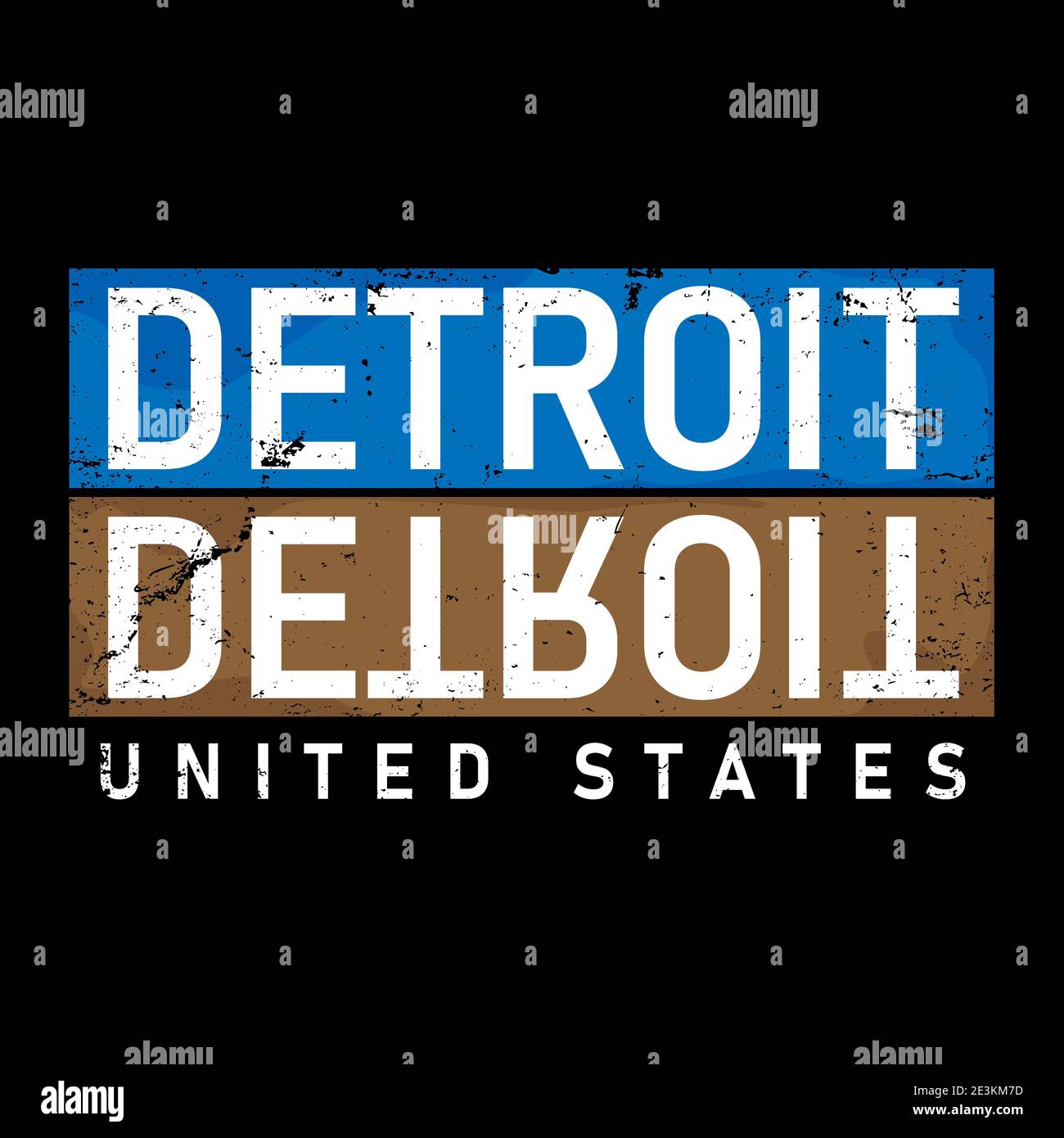 Detroit City Typography vector design. Greetings for T-shirt, poster ...