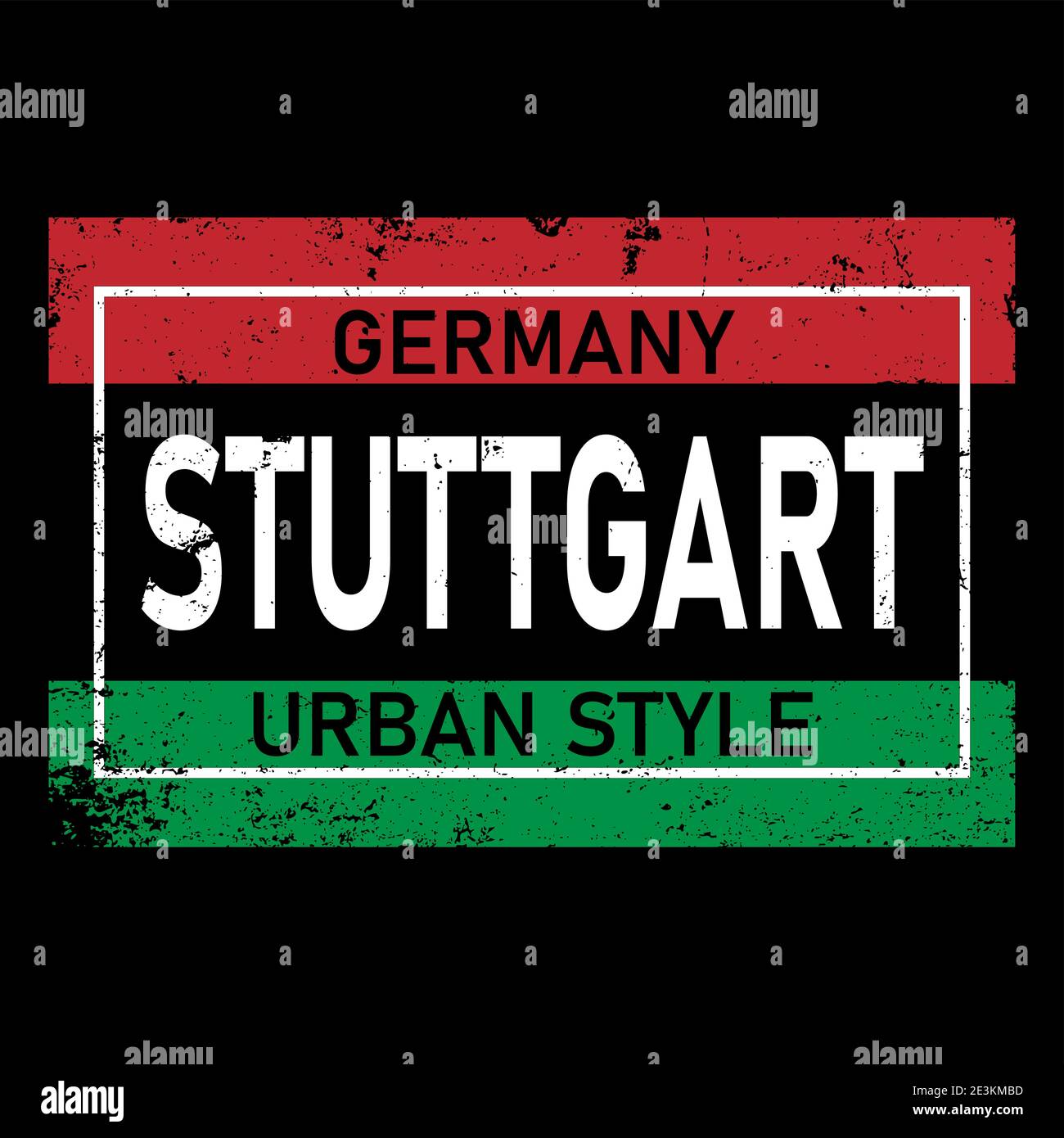 Stuttgart City in Germany lettering text. Vector illustration logo text ...