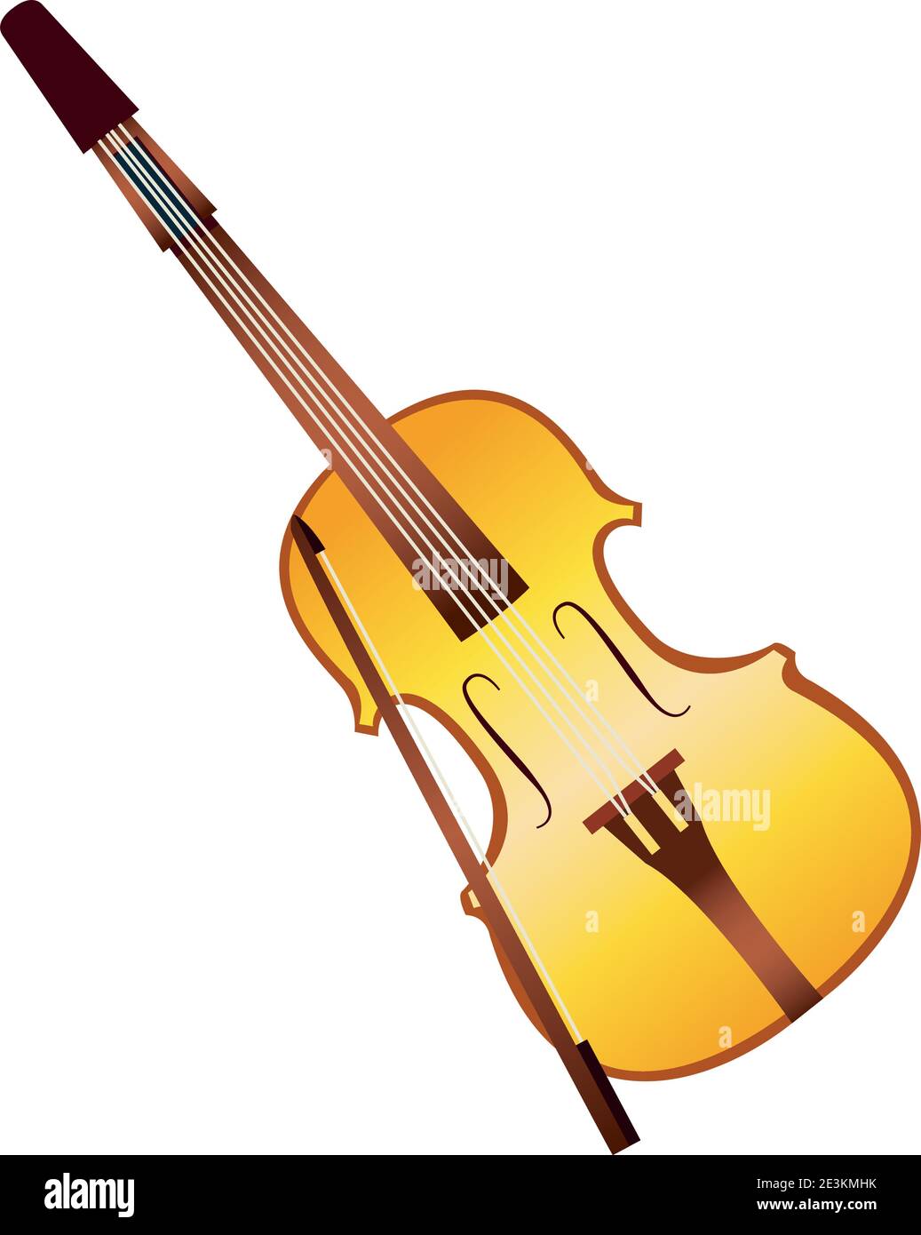 Violin realistic vector Stock Vector Images - Alamy