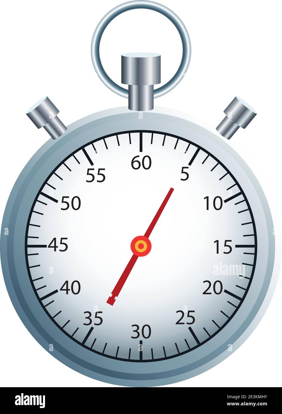 timer chronometer silver isolated icon vector illustration design Stock ...