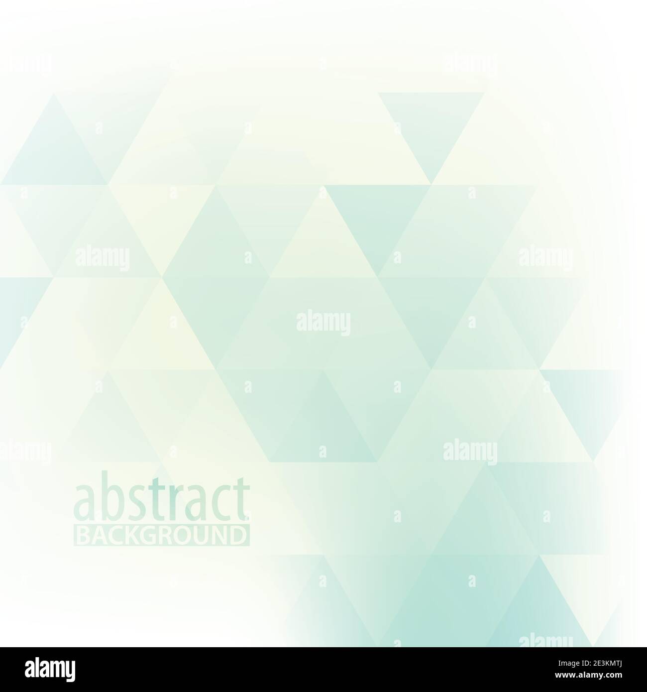 Light mint pattern. Abstract pale background textured by light cyan triangles. Subtle vector ...