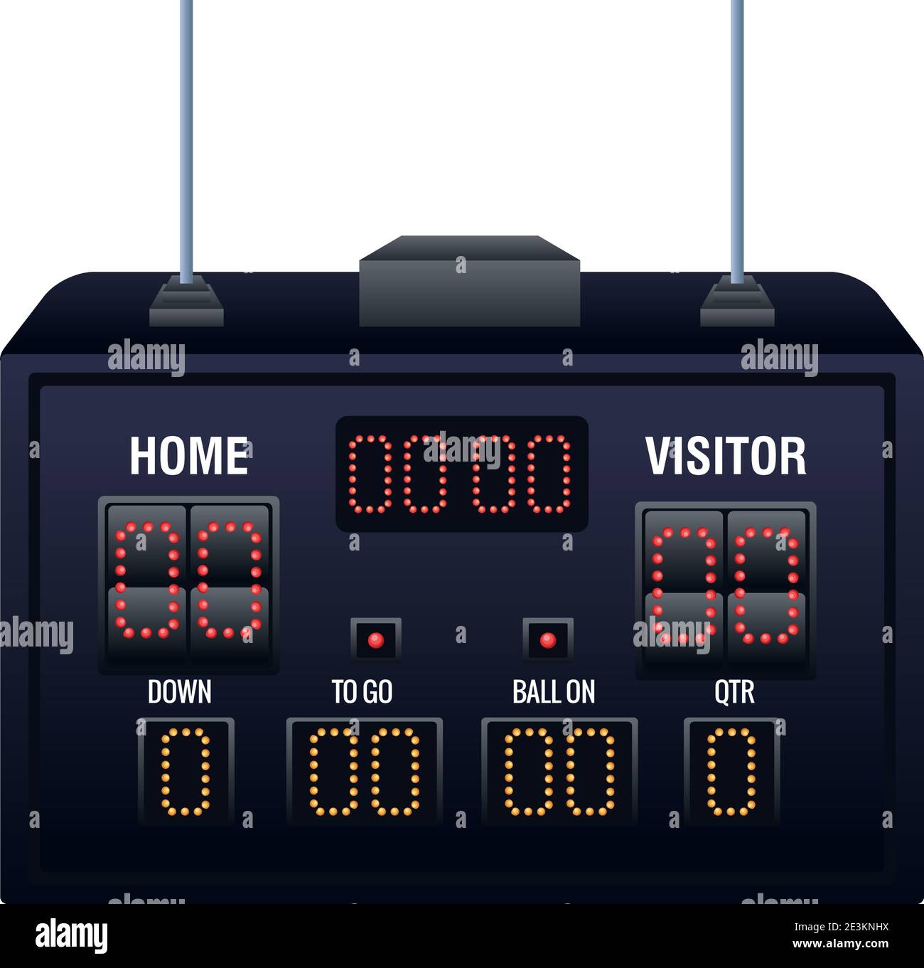 electric scoreboard stadium isolated icon vector illustration design ...