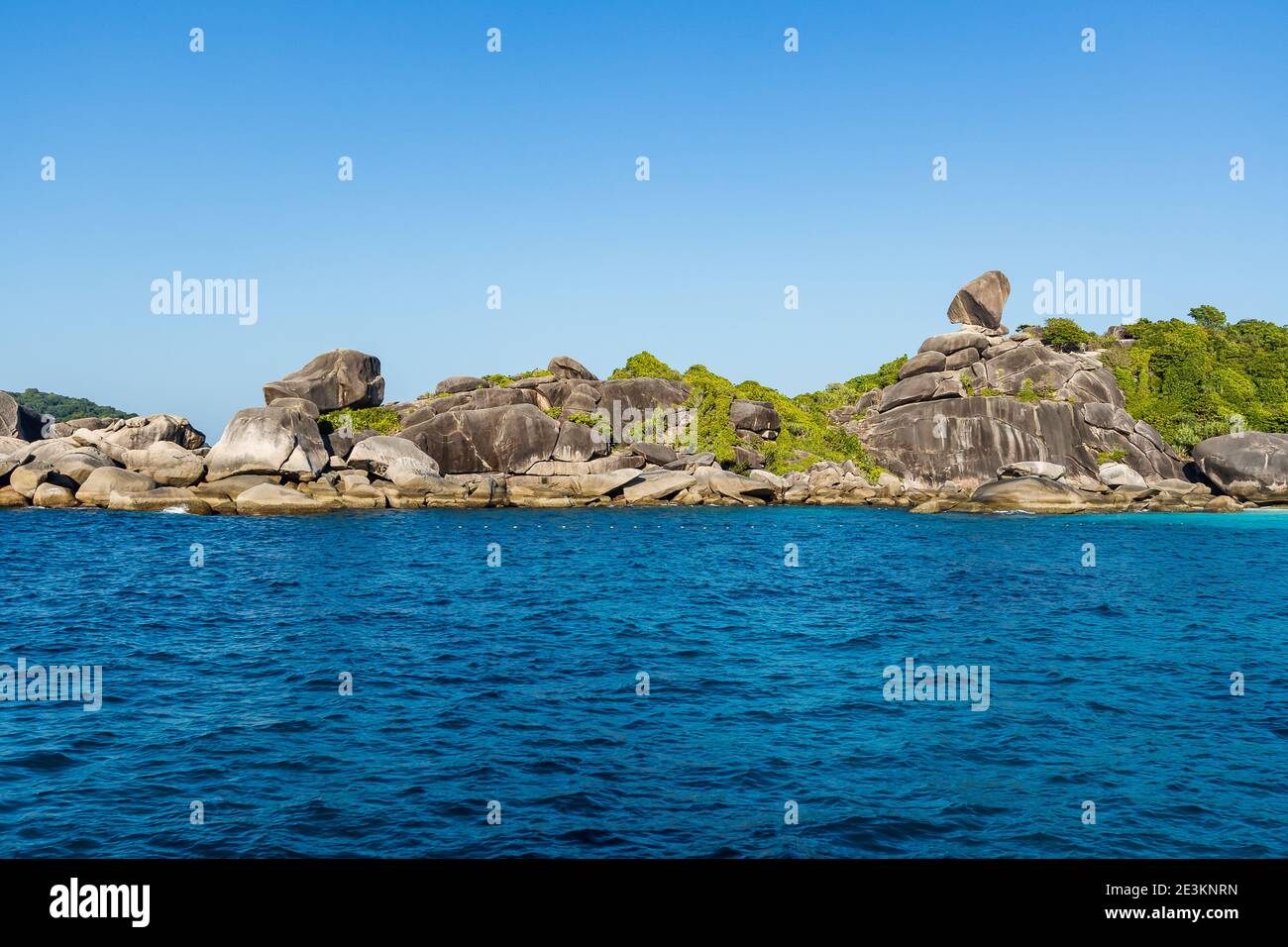 Granite rock formations at the tropical Similan Islands of Thailand's ...